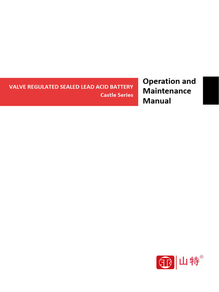 STK - Battery Operation and Maintenance Manual | PDF | Battery Charger ...