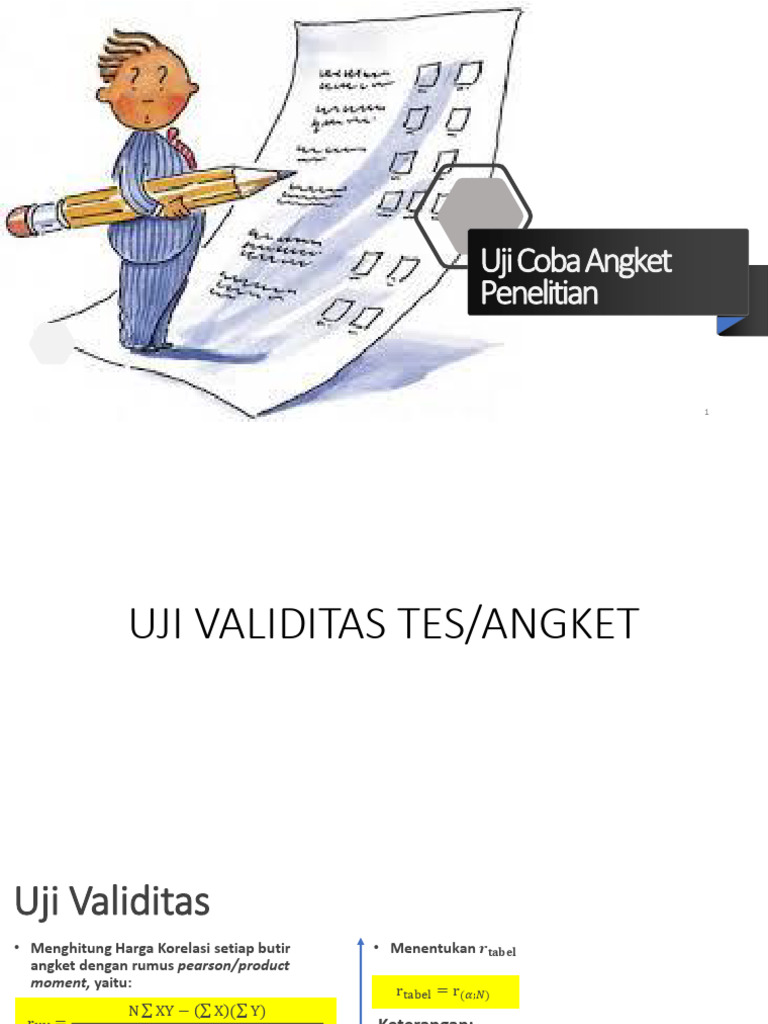 Uji Validitas Tes Atau Instrumen | PDF