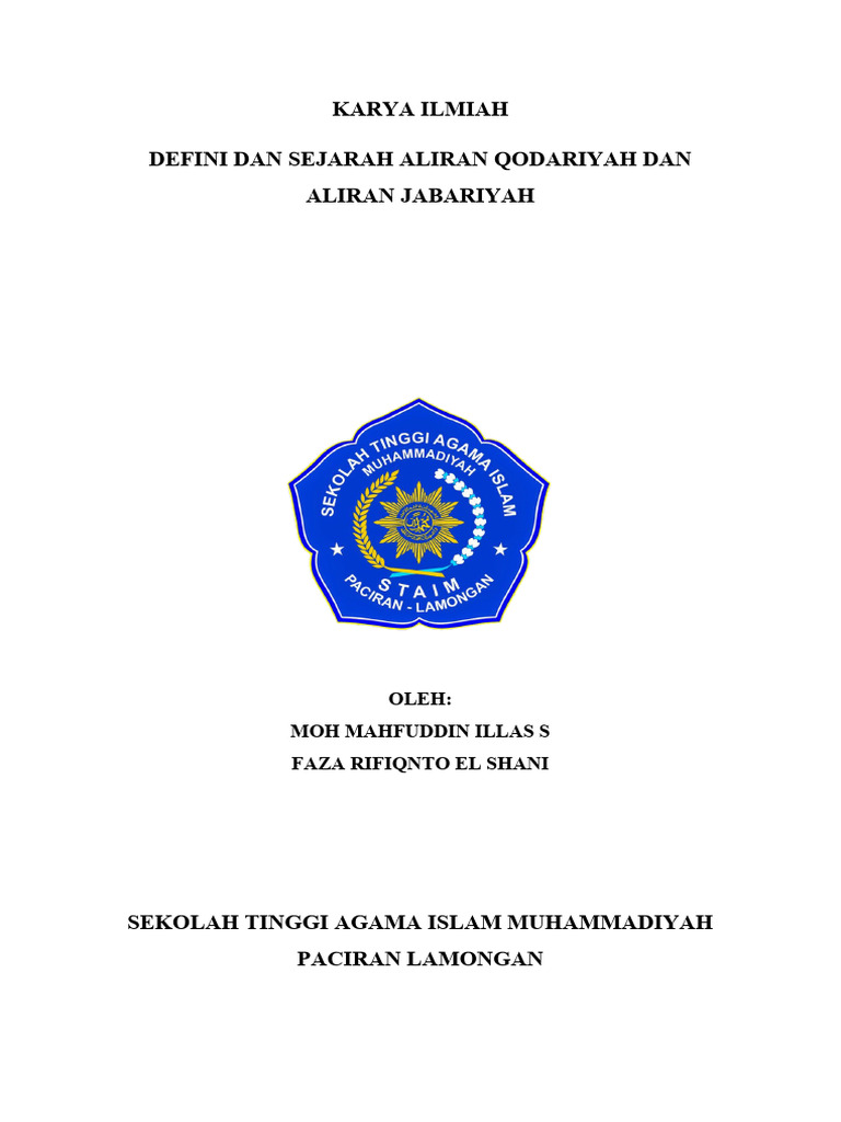 Aliran Qadariyah Dan Jabariyah | PDF