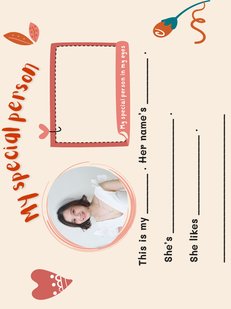 My Special Person - 1B2 + 1B3 | PDF