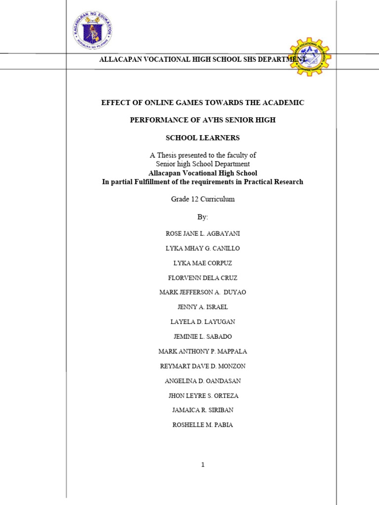 Group 3 PR Manuscript | PDF | Survey Methodology | Mental Disorder