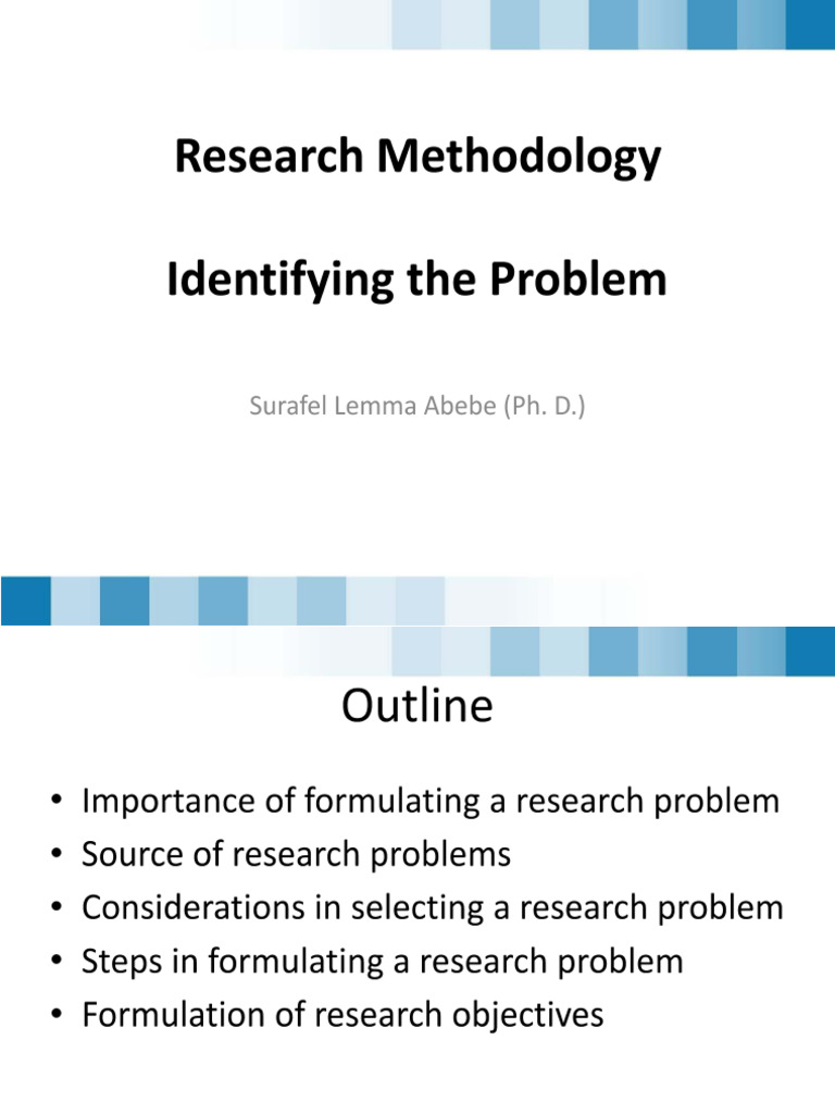 RM 4 IdentifyingTheProblem | PDF