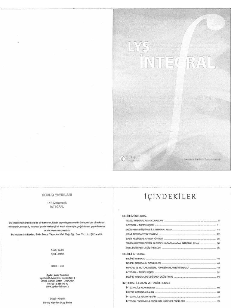 İntegral HW | PDF