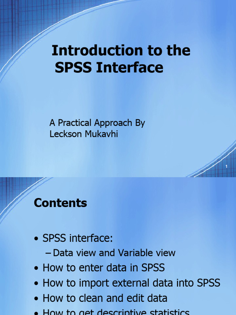 Spss Beginners | PDF | Spss | Regression Analysis