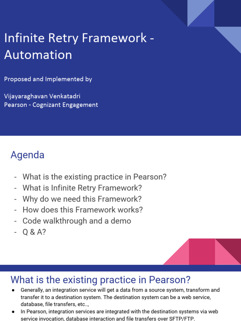 Infinite Retry Framework Pdf Databases Web Service