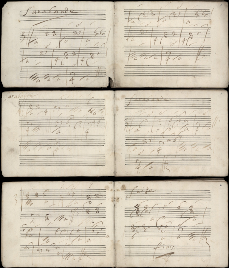 Lute Manuscript Sarabande | PDF