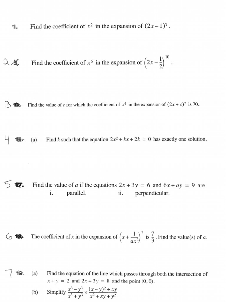 Year 1 Exam Type Questions | PDF