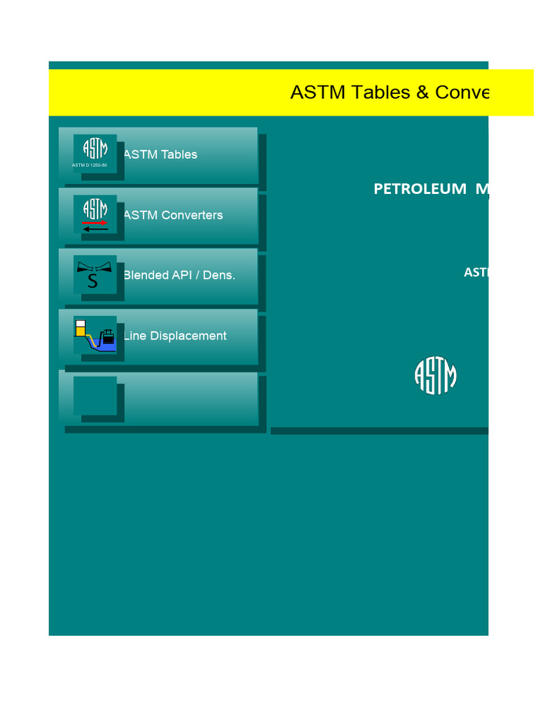 ASTM-Tables-Converters | PDF | Barrel (Unit) | Gallon