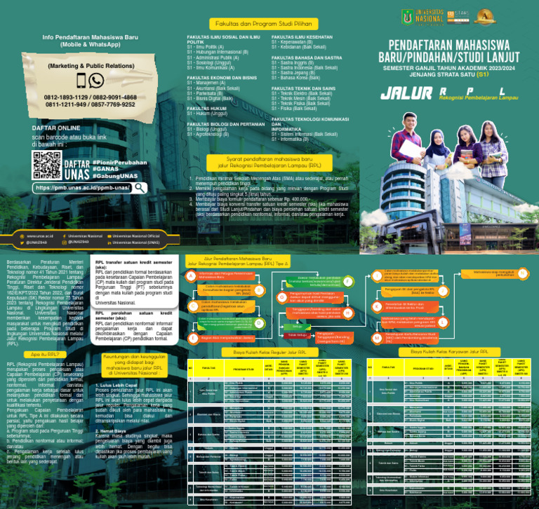 Pendaftaran Mahasiswa Baru Jalur RPL | PDF
