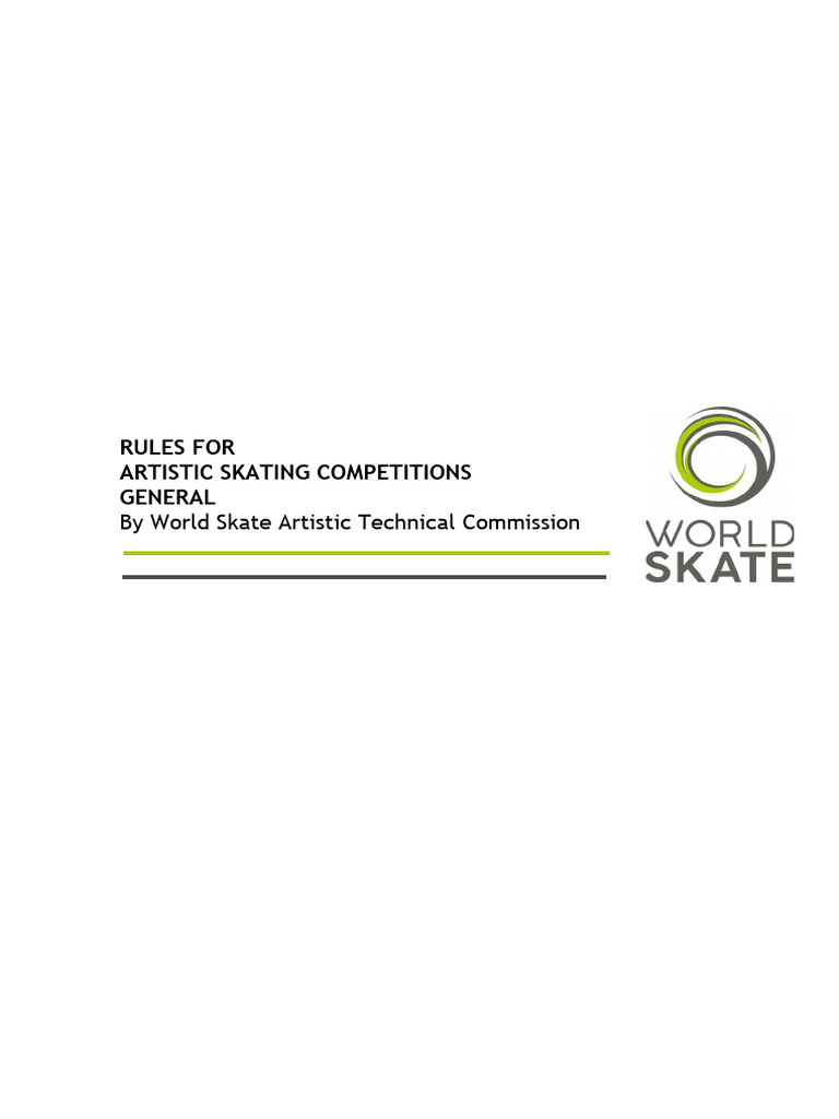 Artistic Skating Rules 2024 | PDF | Figure Skating | Referee