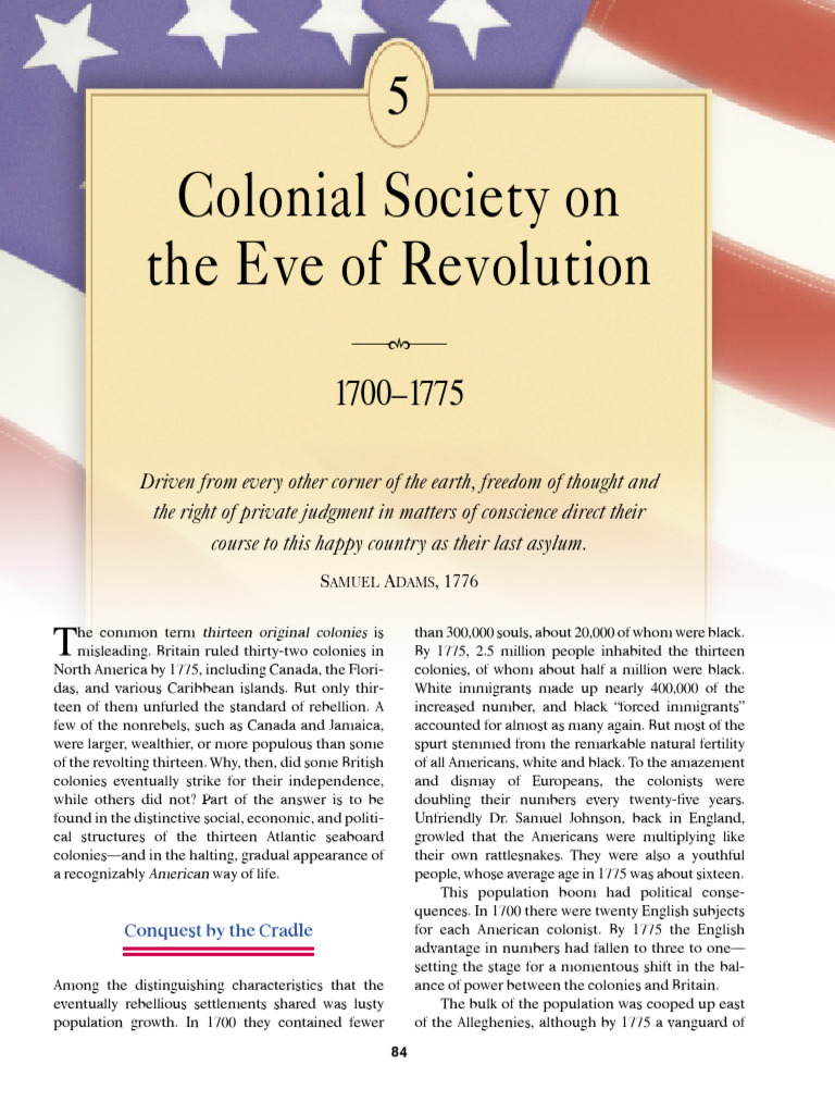 Colonial Society Before the Revolution | PDF | Thirteen Colonies | Scotland