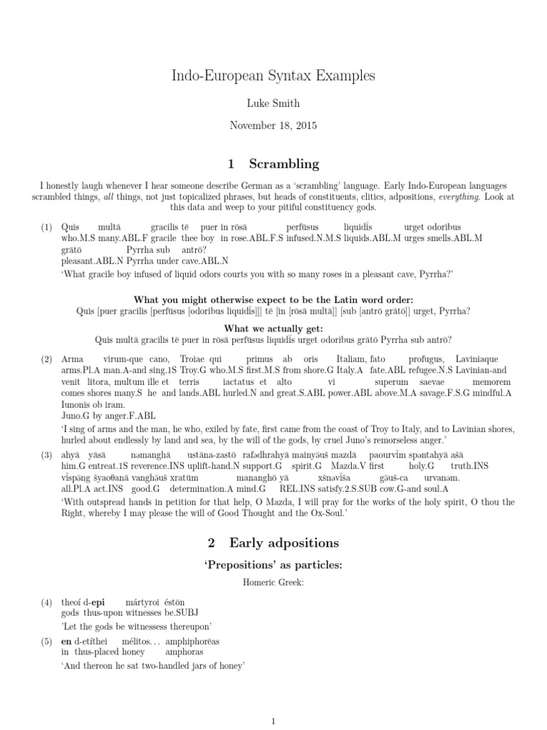 Pie 3 Examples | PDF | Syntactic Relationships | Linguistic Typology