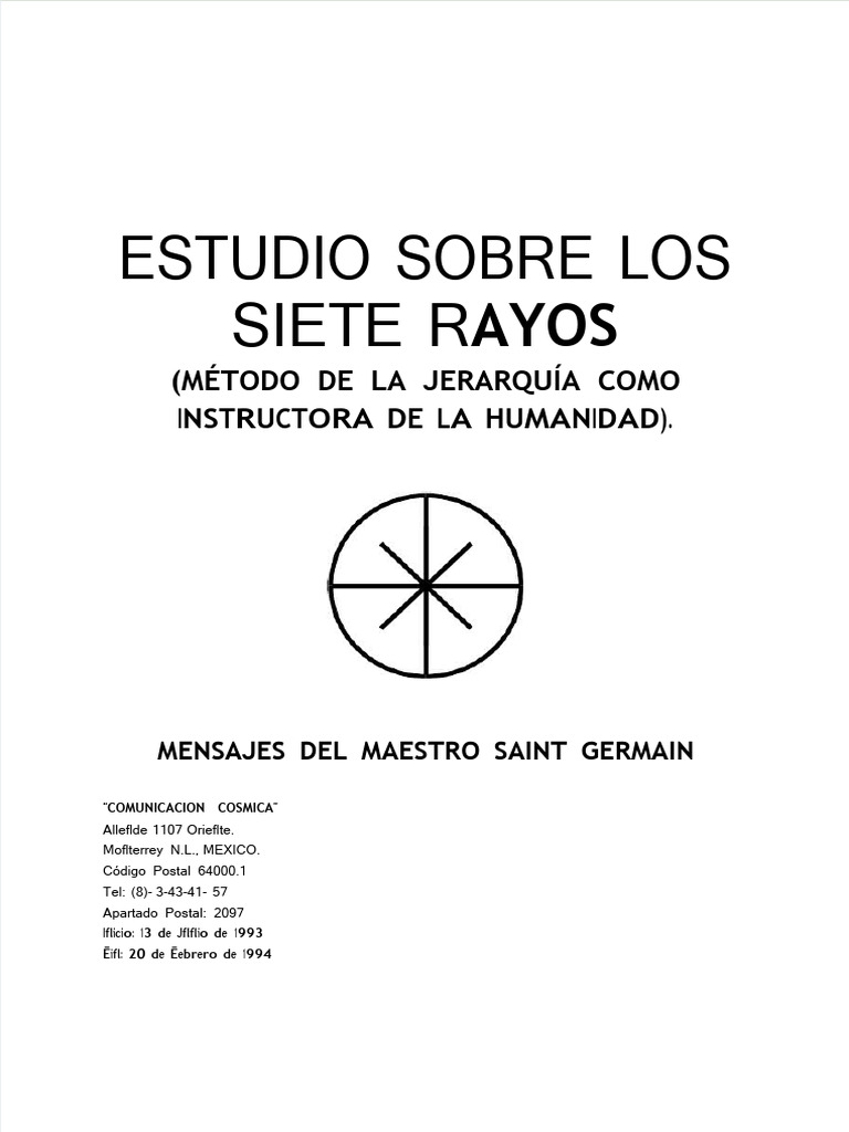 Los 7 Rayos | PDF | Humano | Relámpago