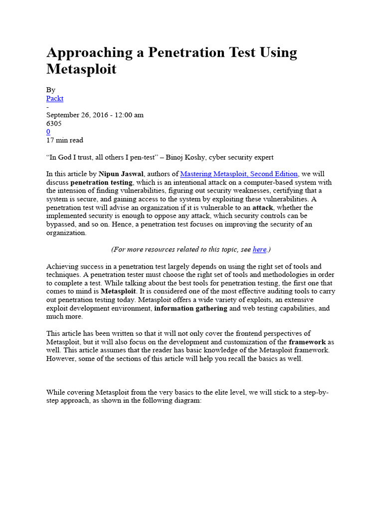 Penetration Testing Book | Download Free PDF | Penetration Test ...