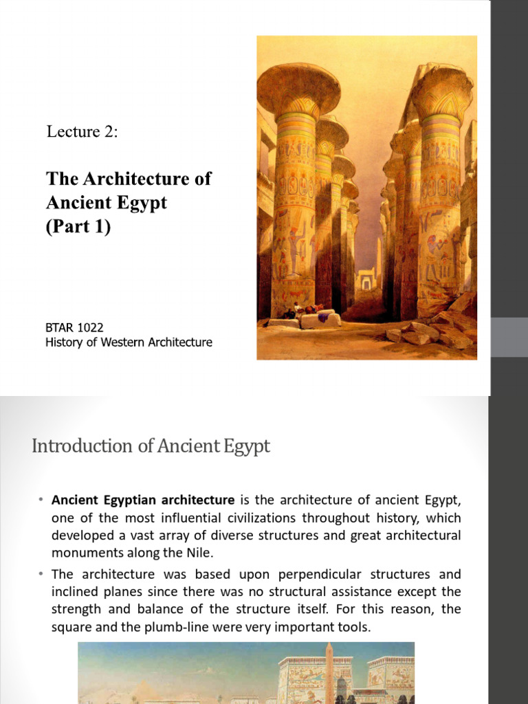 Ancient Egyptian Architecture Overview | PDF | Ancient Egypt | Column