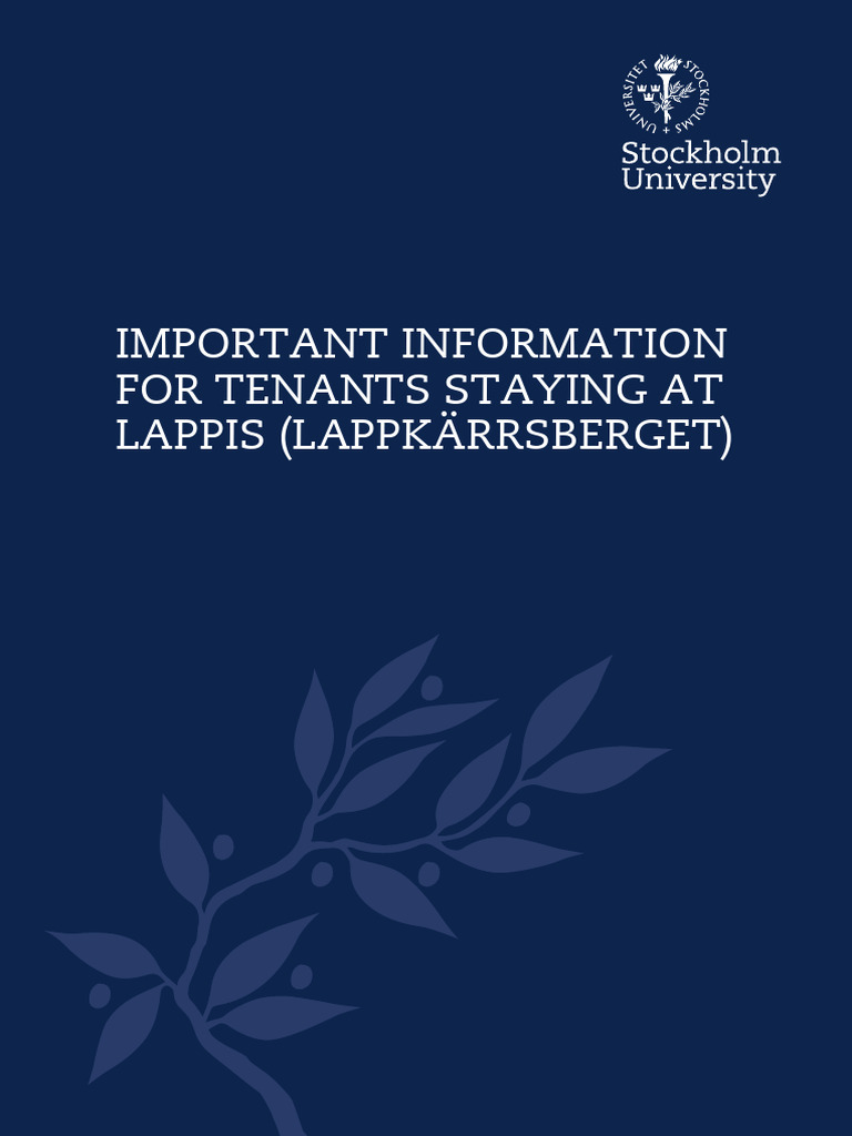 Lappis Accommodation Guidelines | PDF | Room | Laundry