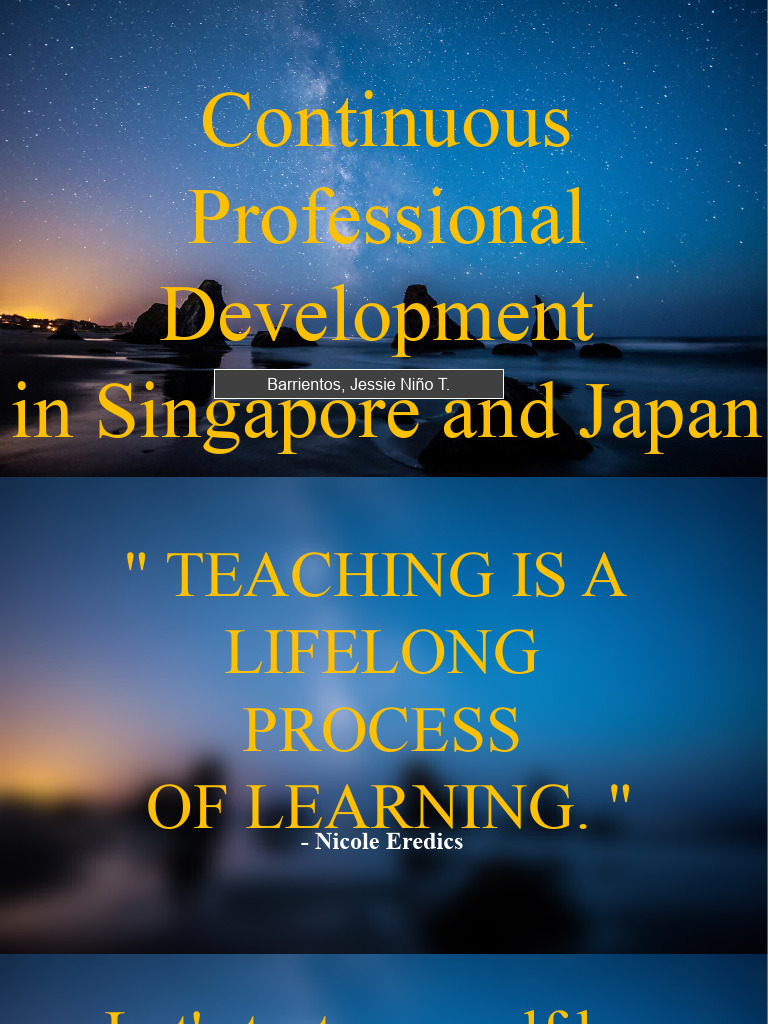 CPD Strategies in Singapore and Japan | PDF | Teachers | Mentorship