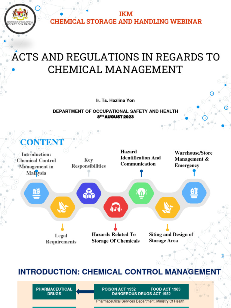 Regulations in Regardsacts and To Chemical Management in Industry | PDF ...