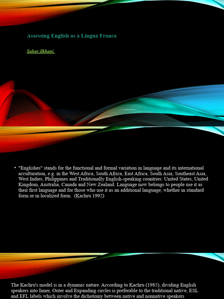 Presentation Testing Sahar Ilkhani Pdf English Language