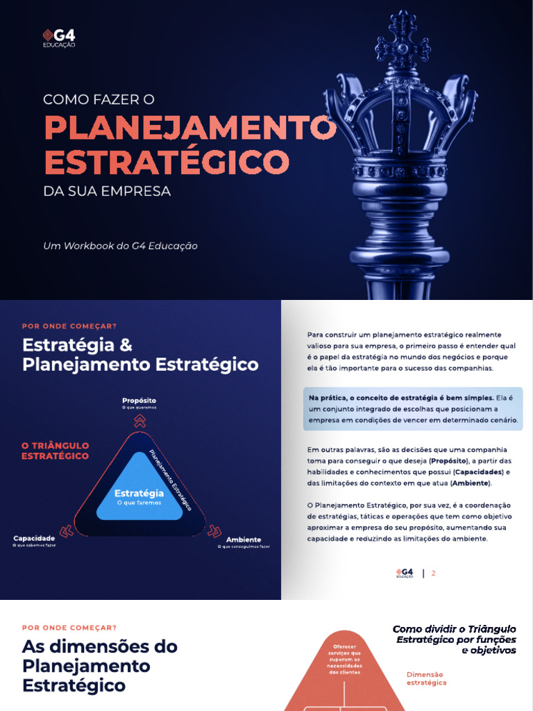 Workbook -Planejamento Estratégico | PDF | Planejamento estratégico | Planejamento