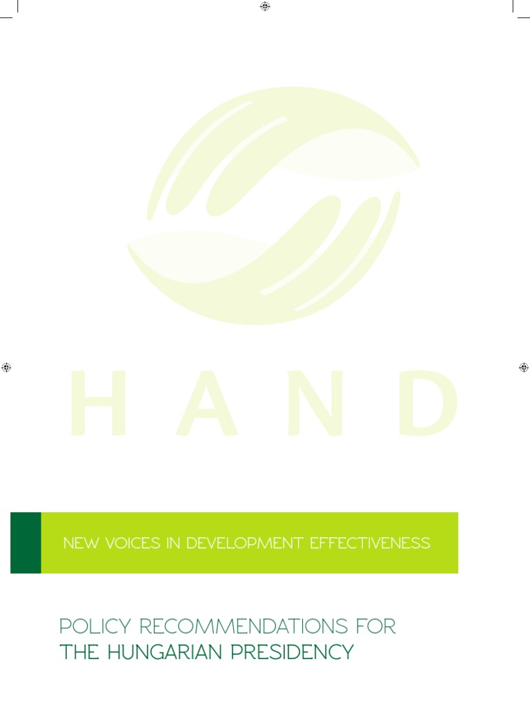 Hand Policy Recommendations-En | PDF | Aids | International Development