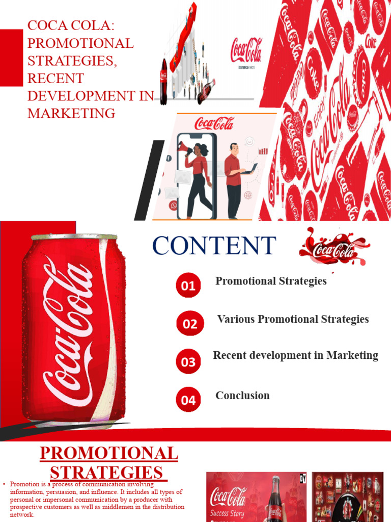 Promotional Strategy and Recent Developments of Coca Cola | PDF ...