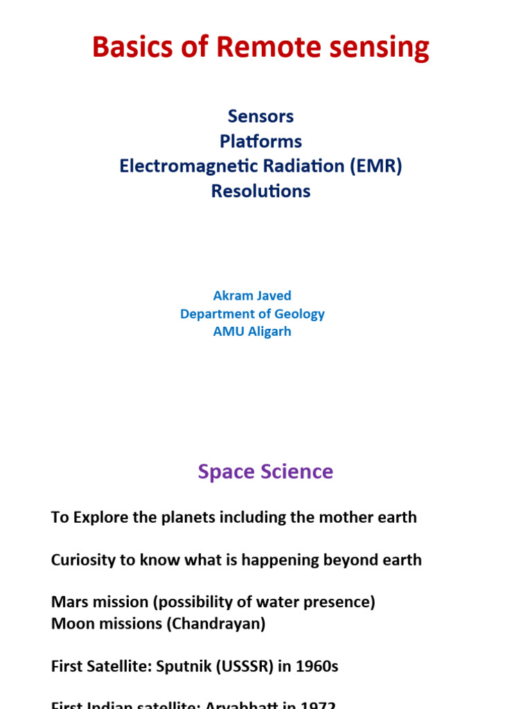 Basic RS | PDF | Infrared | Electromagnetic Spectrum
