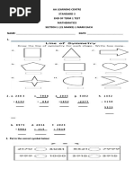 GRADE 8 MATHEMATICS TERM 1 2025 OPENER EXAM | PDF | Mathematics