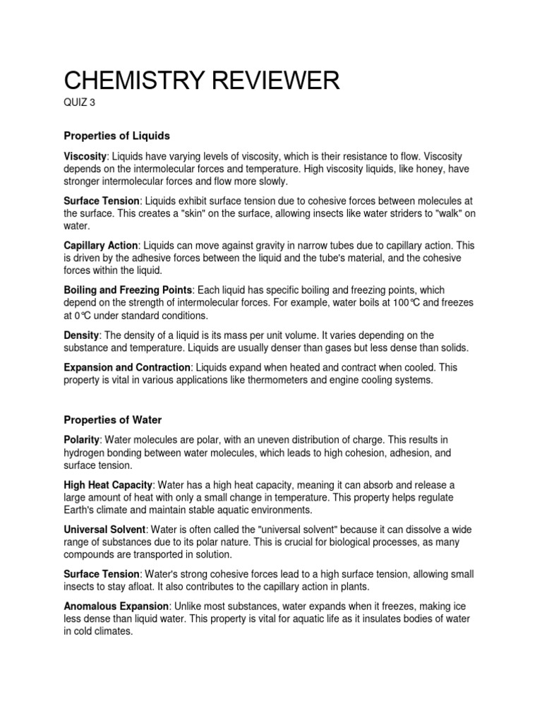 Chem Reviewer | PDF | Solid | Liquids