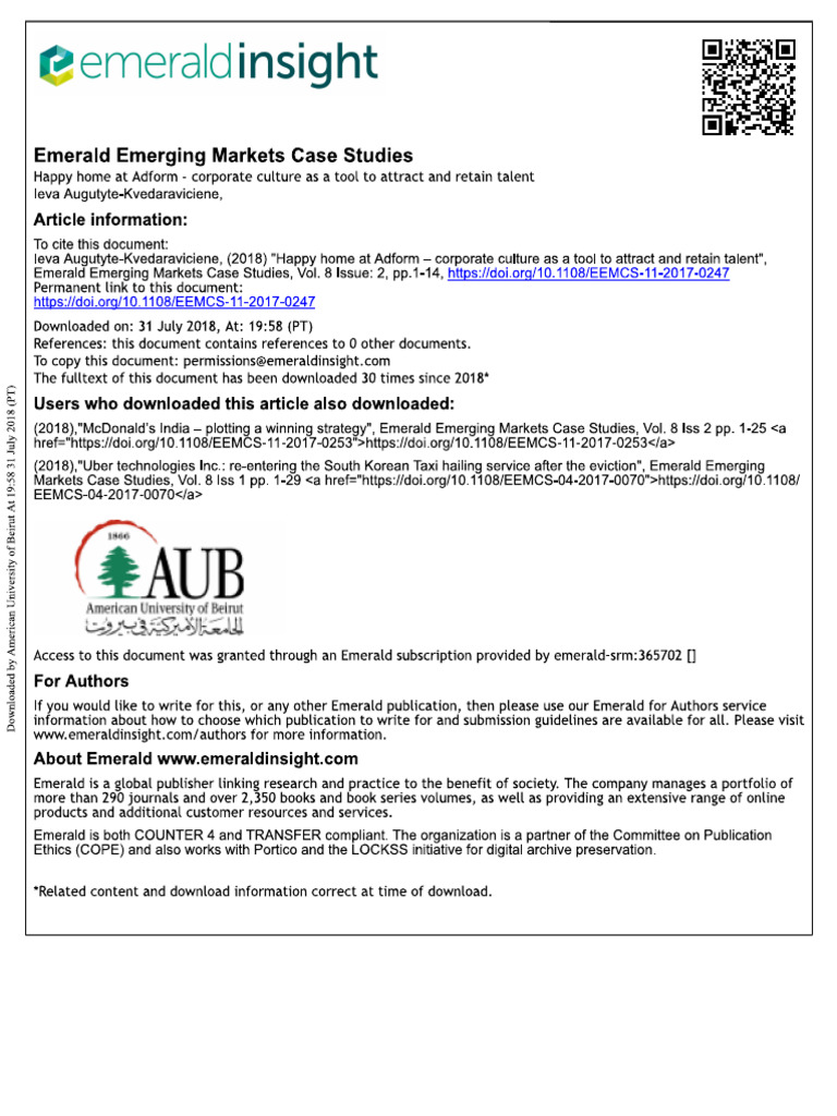 Corporate Culture Case | PDF