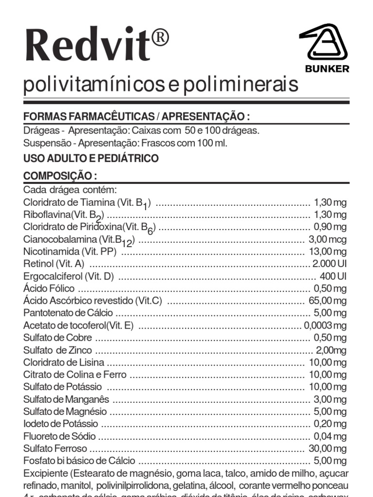 Red Vit | PDF | Vitamina | Gravidez