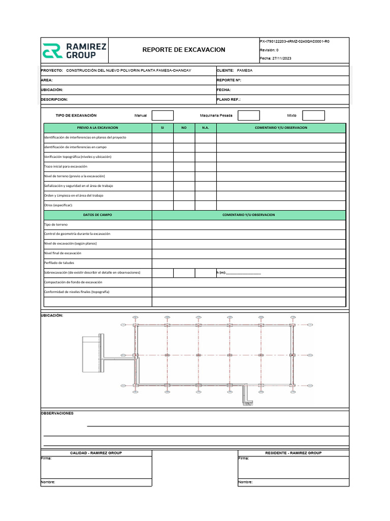 Protocolo Excavacion | PDF