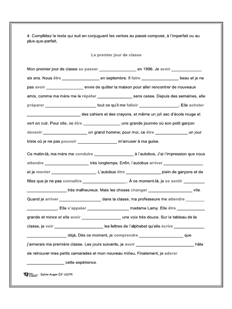 Concordance Des Temps 1 | PDF