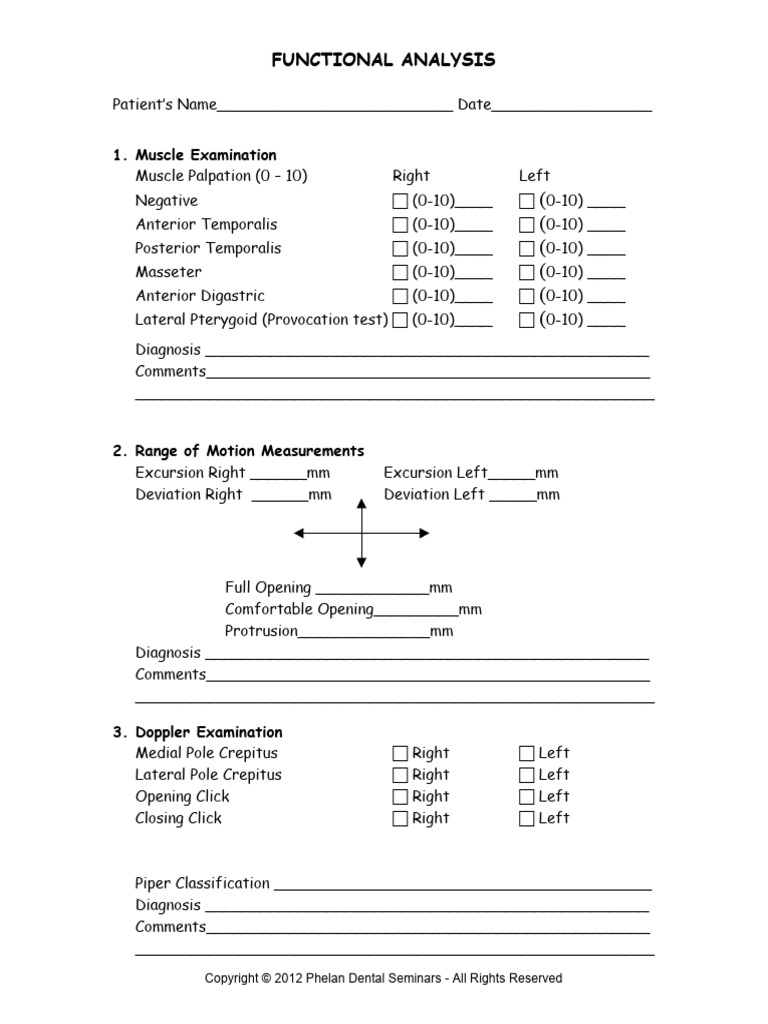 FDI Functional Analysis With Doppler Examination | PDF | Periodontology | Mouth