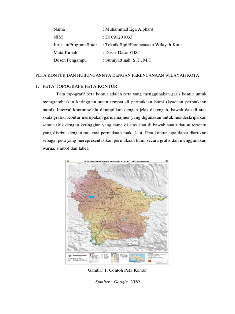 Peta Kontur & Perencanaan Kota | PDF | Metode & Bahan Ajar