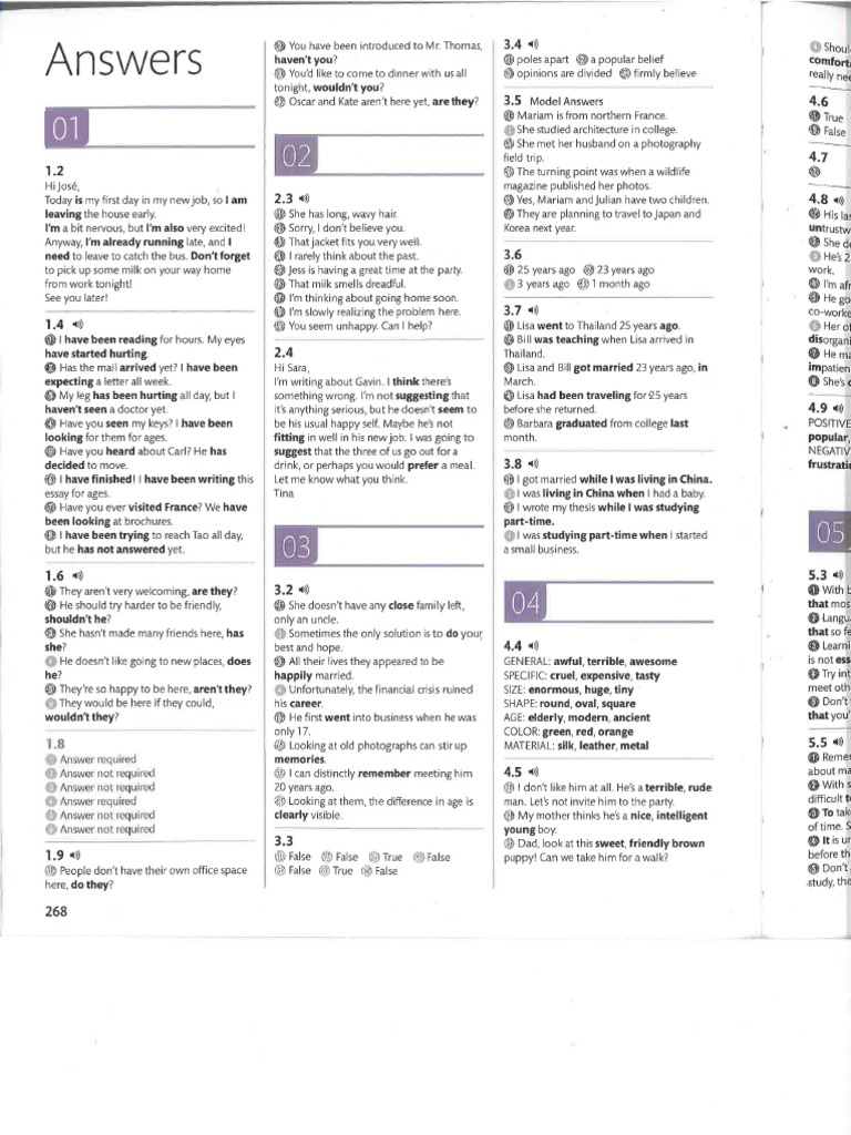 English-for-Everyone-Level-4-Advanced-Course-Book KEYS | PDF