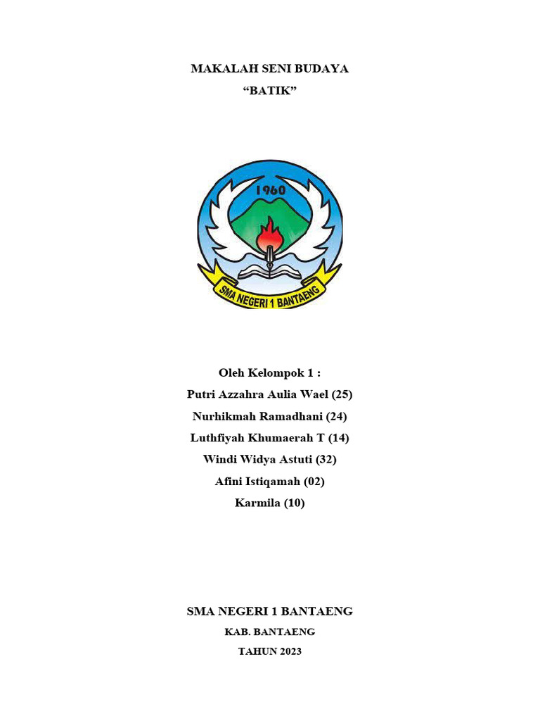 Sejarah dan Nilai Batik Indonesia | PDF