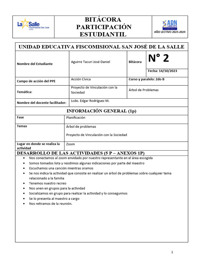 Bitacora#2 Aguirre José | PDF