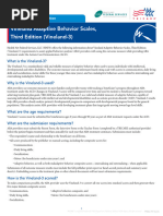 Vineland Adaptive Behavior Scale | PDF