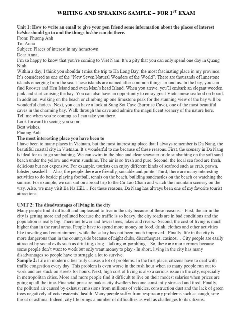 Topic Writing and Speaking Mid Term Test | PDF | Cost Of Living | Internet