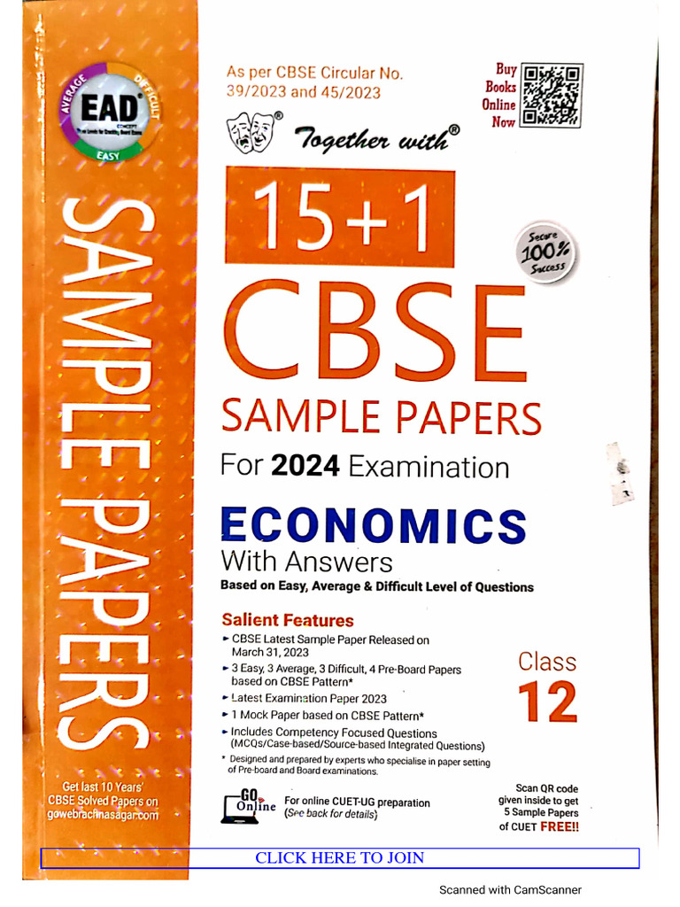 Class 12 Economics Sample Papers | PDF