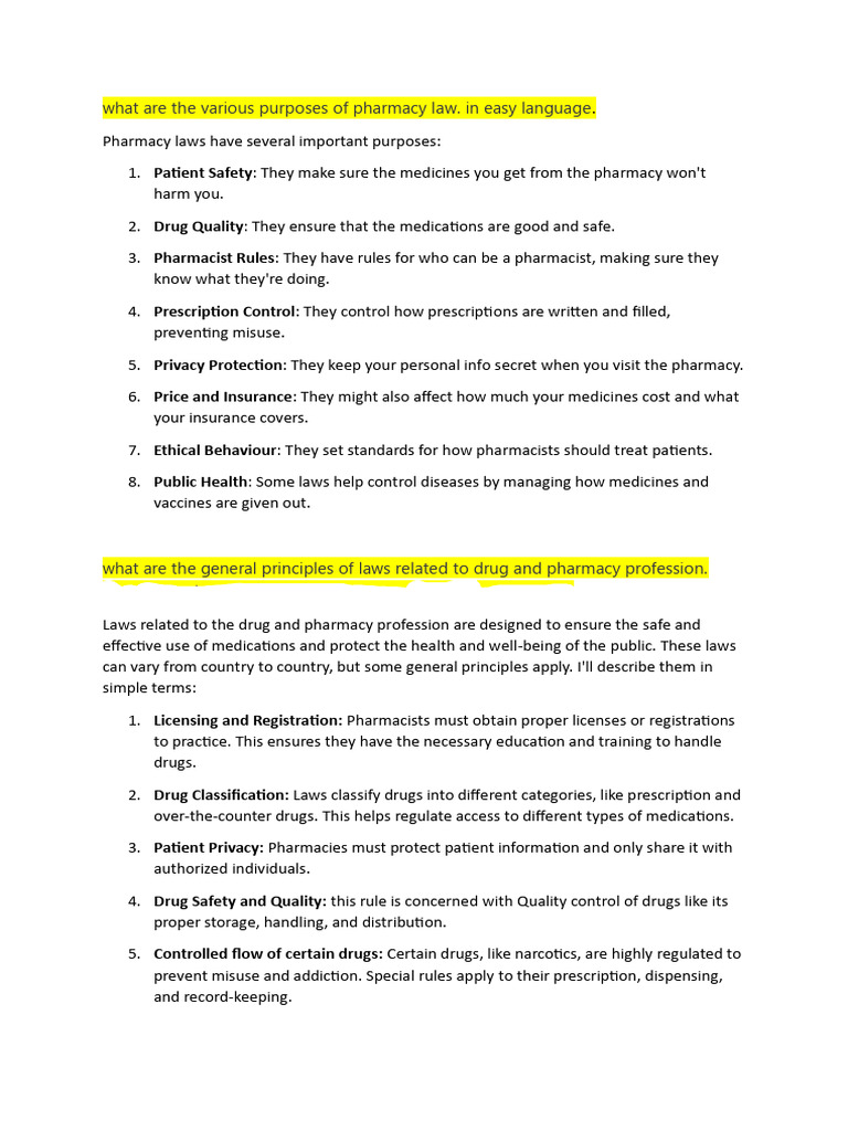 Law and Ethics | PDF | Pharmacist | Pharmacy