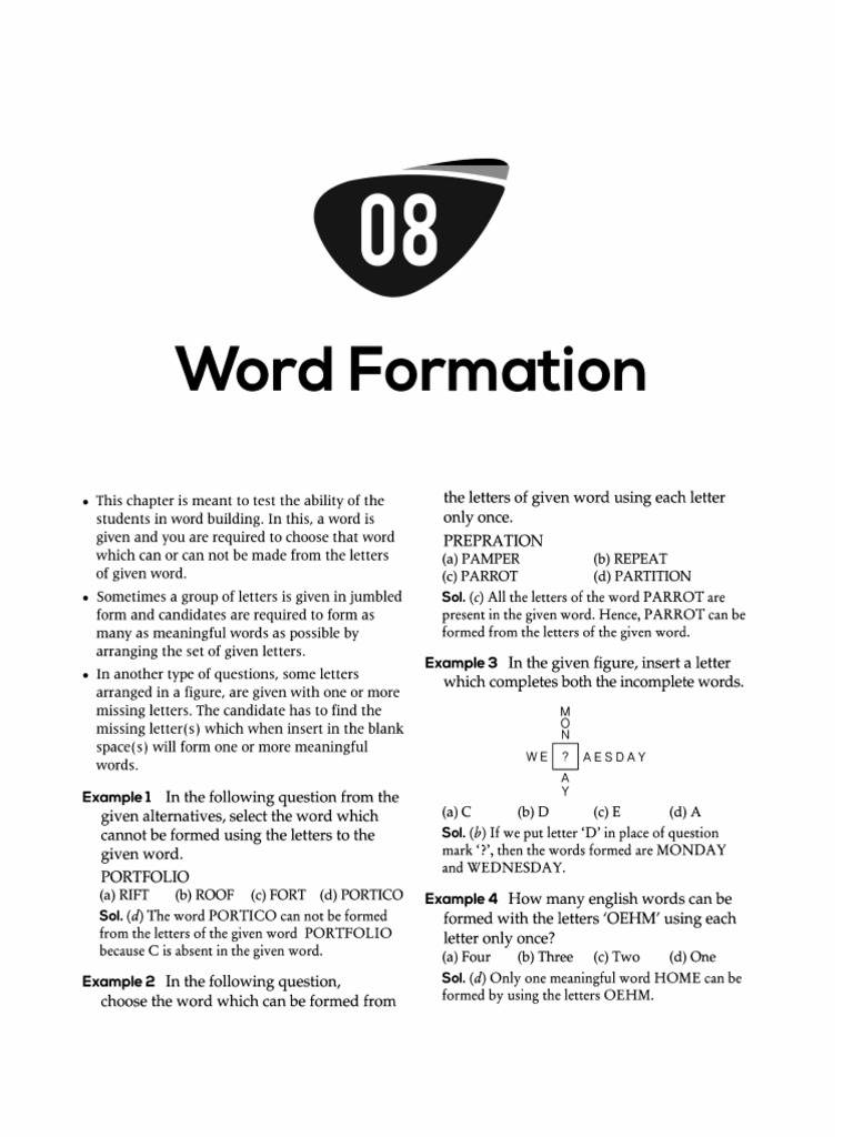 word formation | PDF