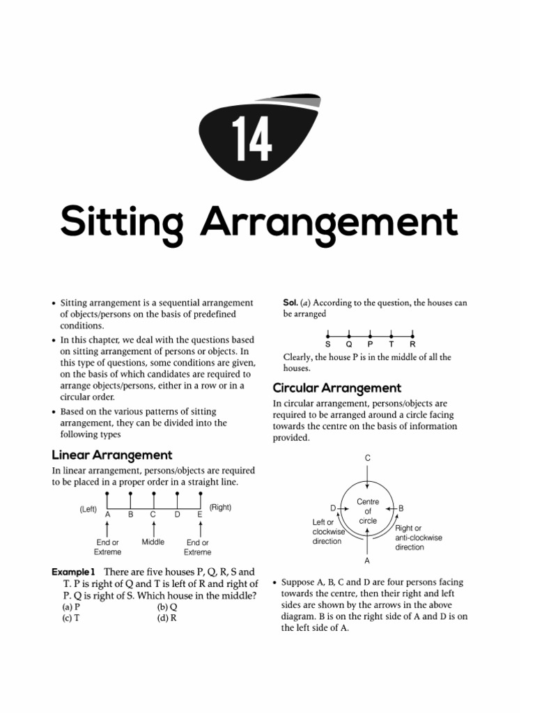 Sitting Arrangement | PDF