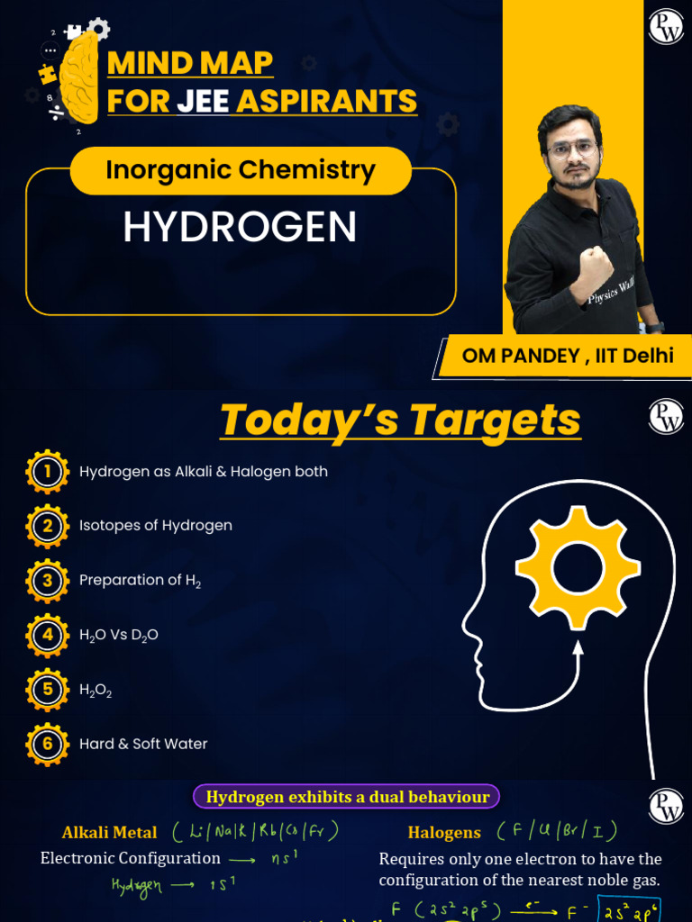 HYDROGEN - Class Notes - JEE Mindmap | PDF | Sodium Carbonate | Hydride