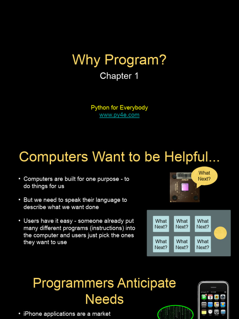 Pythonlearn 01 Intro | PDF | Computer Data Storage | Programmer Pythonlearn 01 Intro | PDF | Computer Data Storage | Programmer