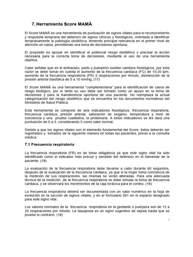Score Mama - Protocolo Con Revisiones 19-1-2017 | PDF | Presión ...