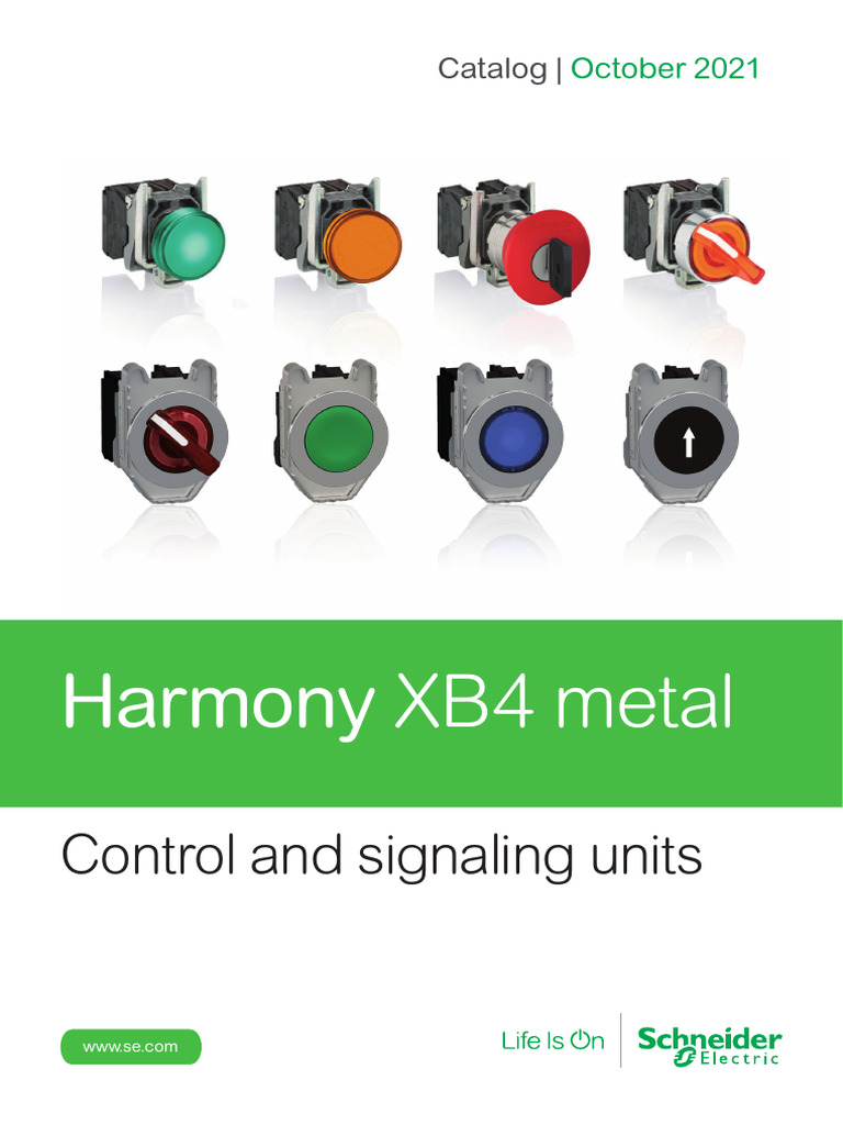 Catalog Harmony XB4 Metal Control and Signaling Units | PDF | Switch ...