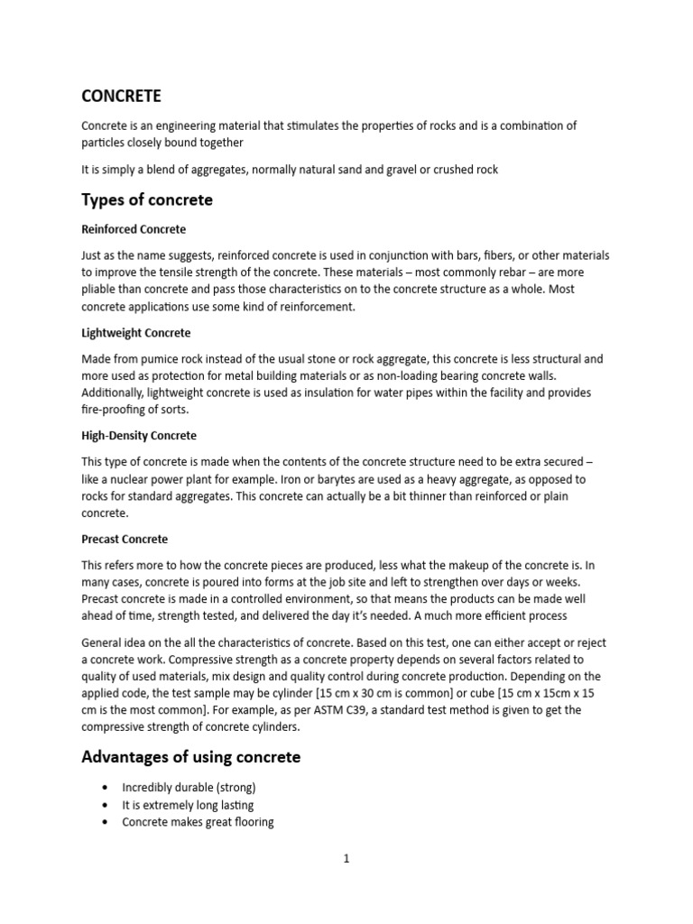 Construction Materials Notes NC | PDF | Concrete | Paint