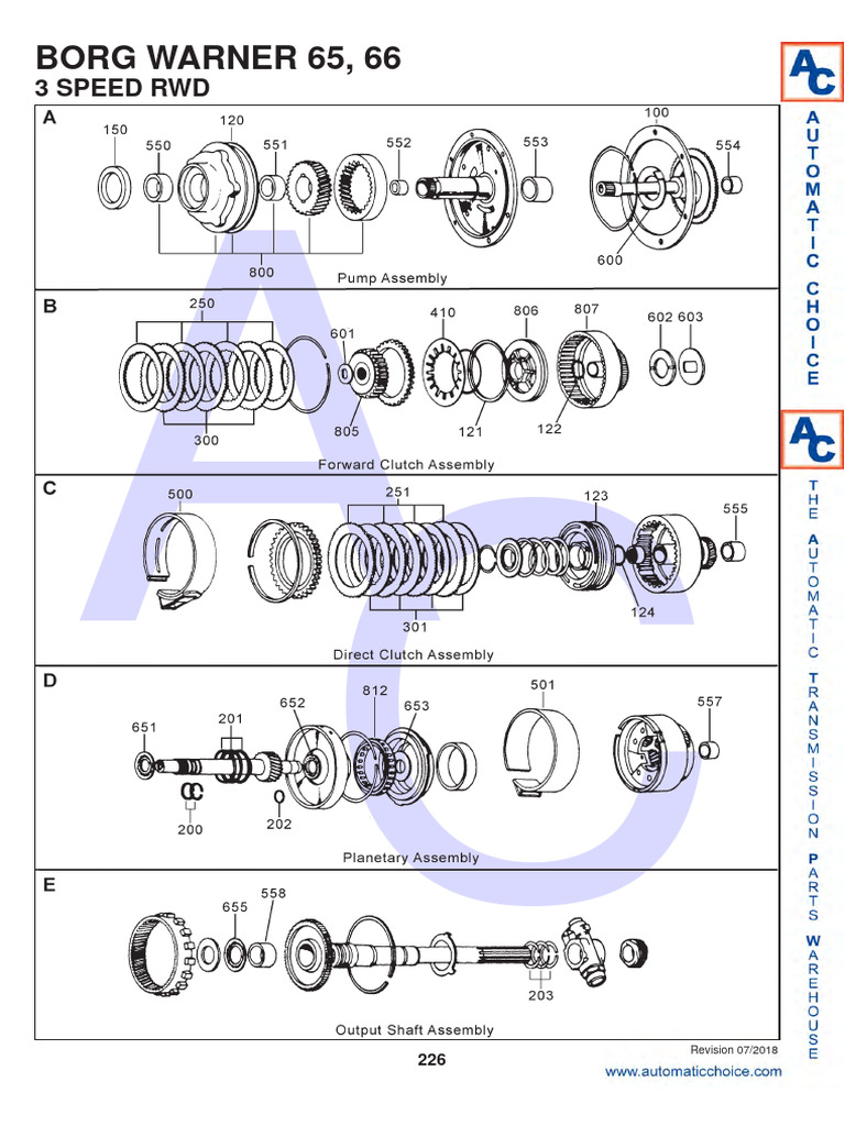bw65 Parts Catalog | PDF